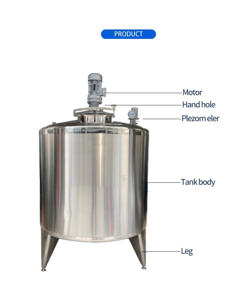 Stainless Steel Mixing Tank and Mixer homogenizers For liquid detergent ...